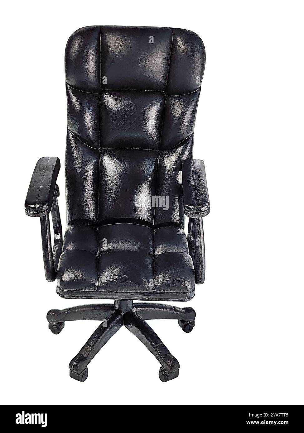 Executive office chair with arm rests front view for sitting Stock ...