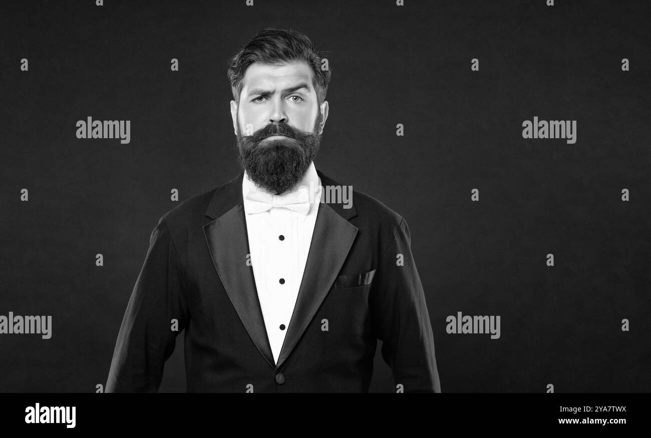 Serious rich man in Black and White Stock Photos & Images - Alamy