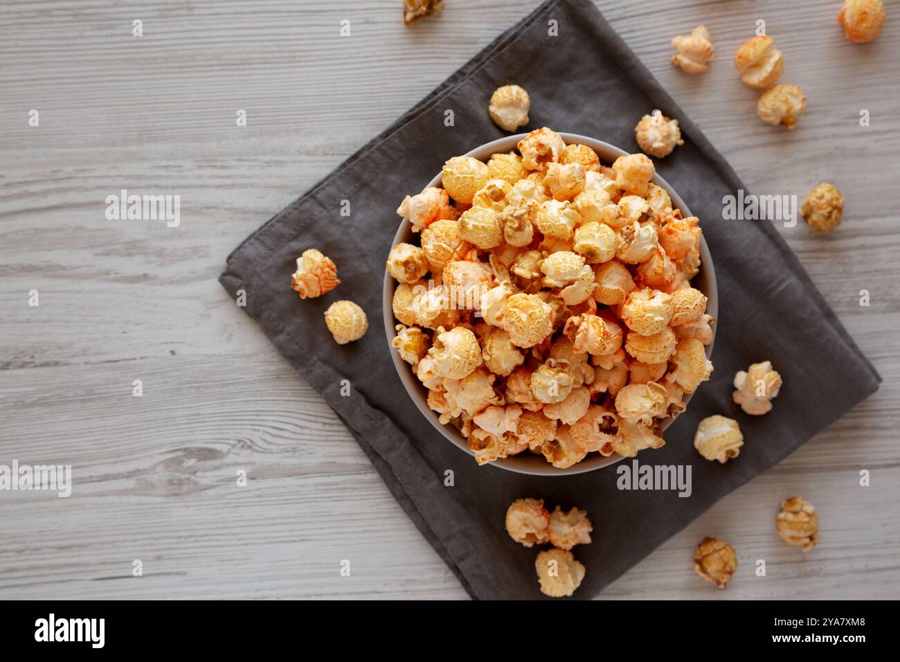 Homemade Crunchy Chicago-Style Popcorn with Caramel and Cheese in a ...