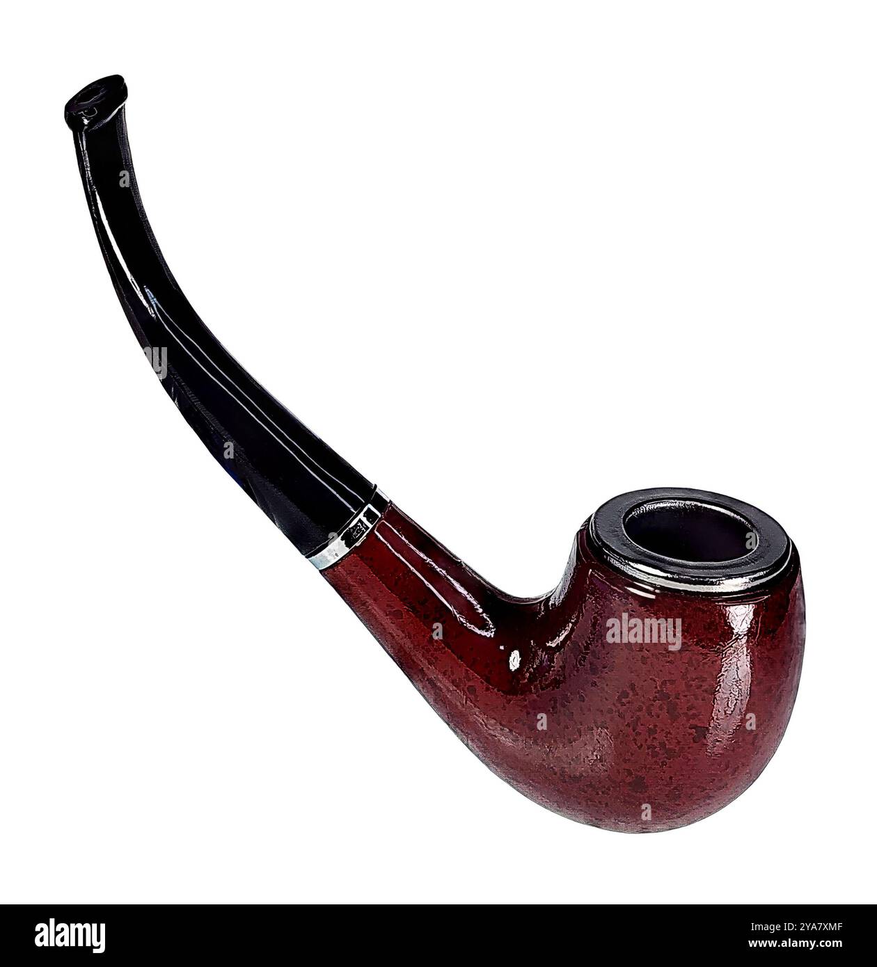 A vintage smoking pipe for smoking used by men side view Stock Photo ...