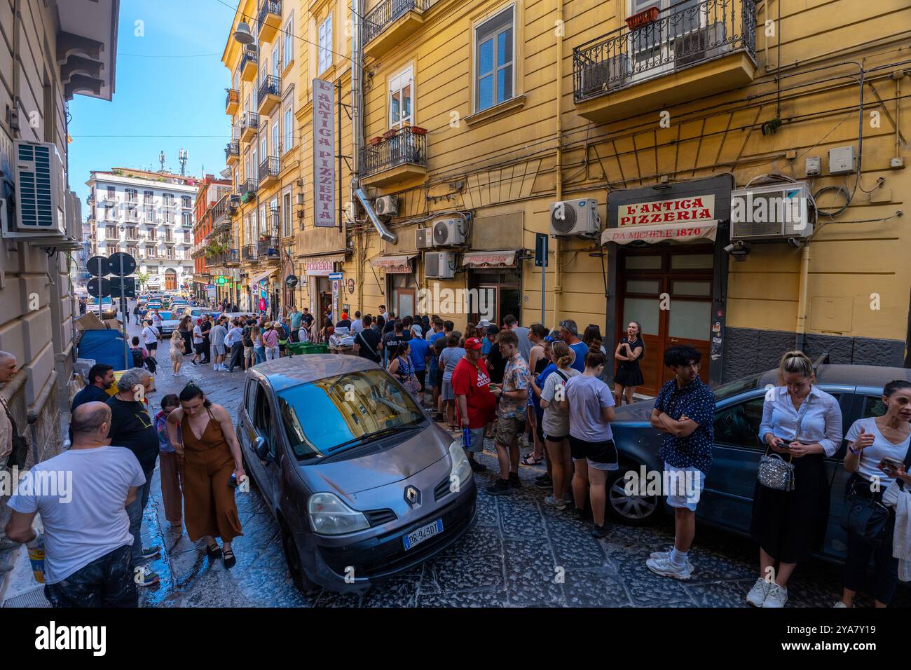 Naples, Italy - May 23, 2024: Long Queue Outside the World-Famous L ...