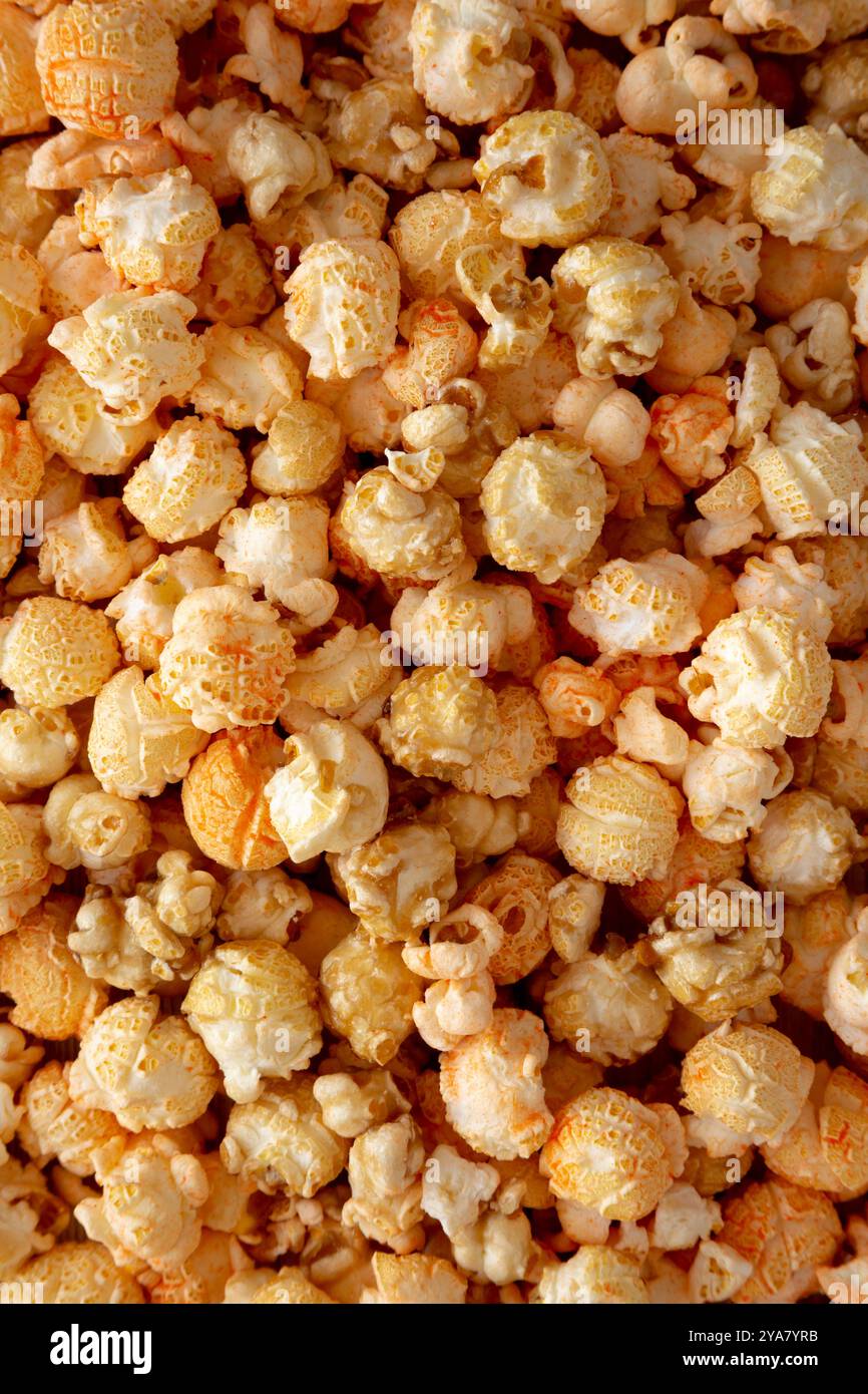 Homemade Crunchy Chicago-Style Popcorn with Caramel and Cheese Stock ...
