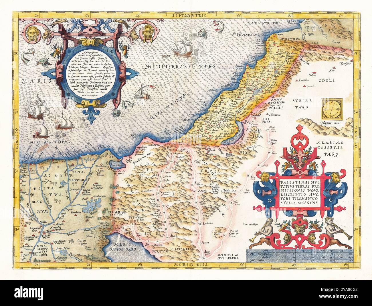 Gaza ancient map hi-res stock photography and images - Alamy