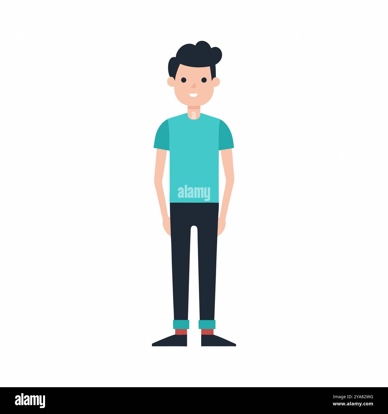 Standing man silhouette vector vectors hi-res stock photography and ...