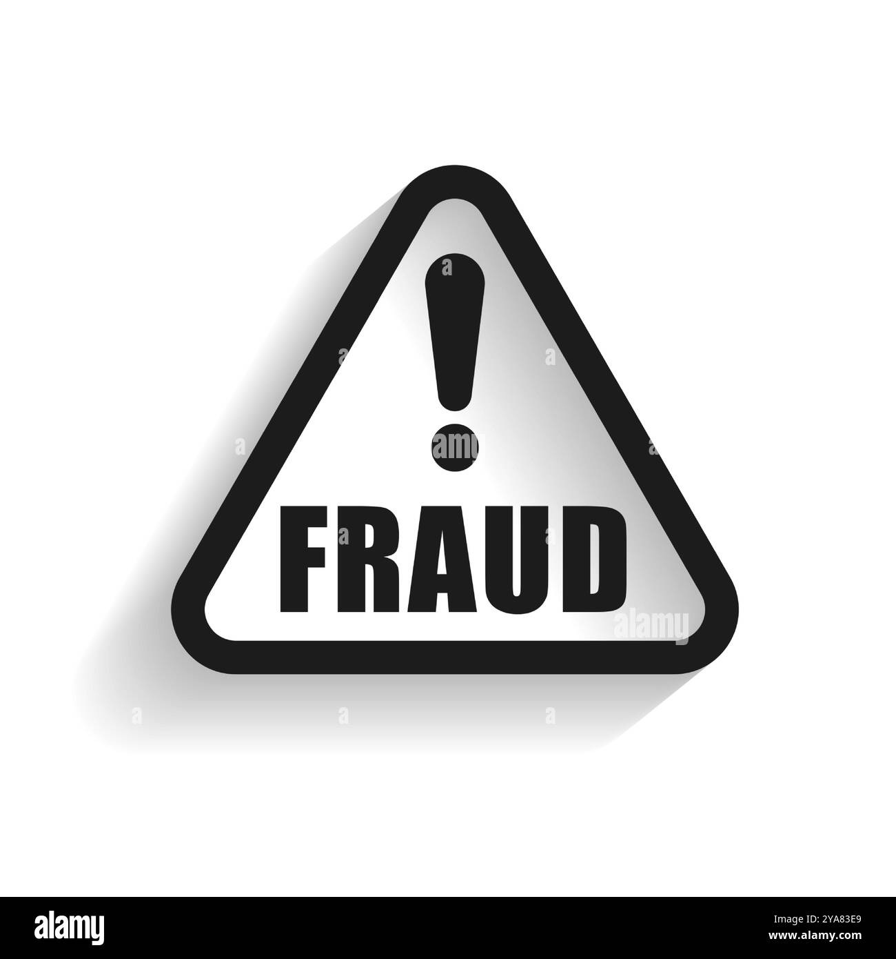 fraud alert warning background protect your email or crypto data vector ...