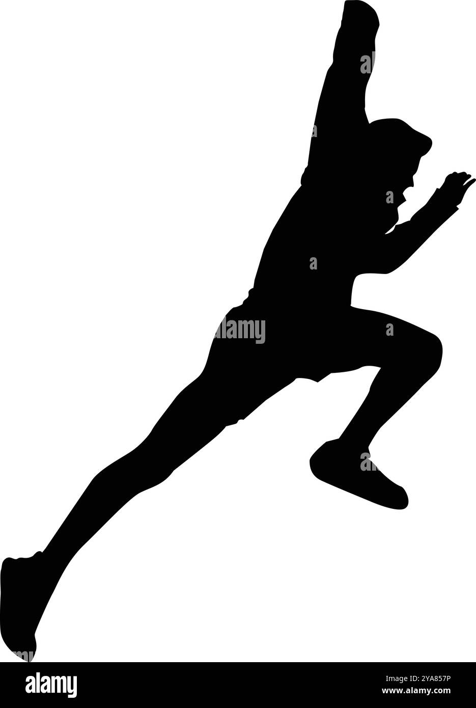 Jumping with one leg forward hi-res stock photography and images - Alamy