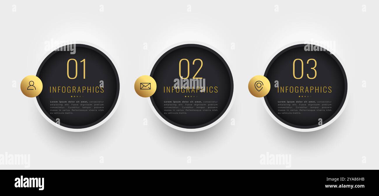 3 premium steps sequence infographic banner timeline your business ...