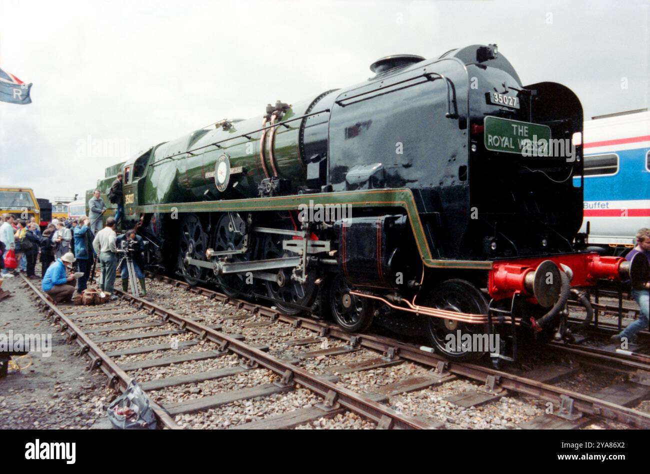 SR Merchant Navy class steam locomotive number 35027 named Port Line on ...