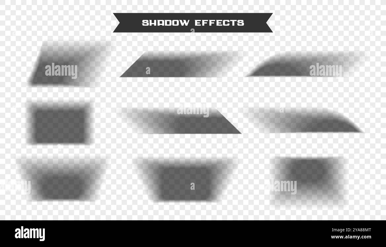 3d style geometric shape shadow effect in checkered background vector ...