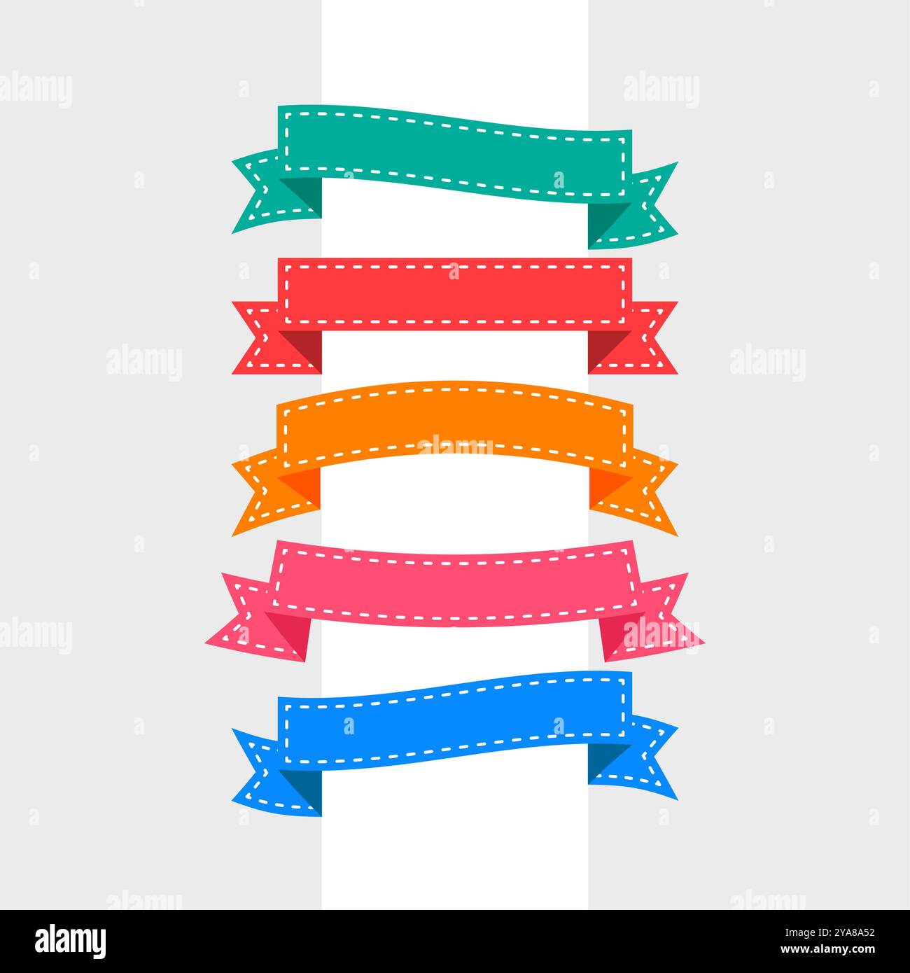 decorative and colorful ribbon strip background in pack vector Stock ...