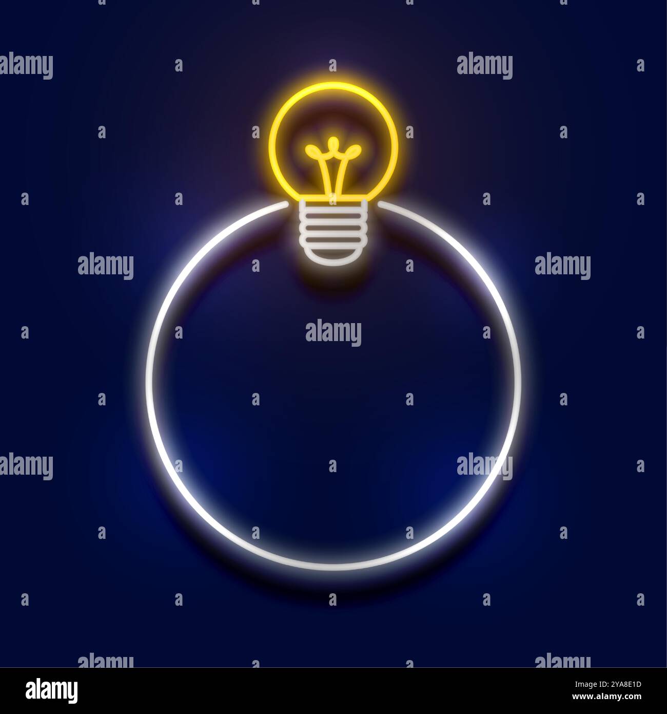 innovative energy idea concept with creative light bulb sign vector ...