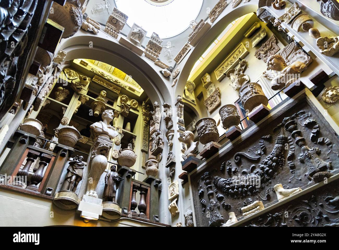 Sepulchral Chamber and Dome Area at John Soane's Museum filled with ...