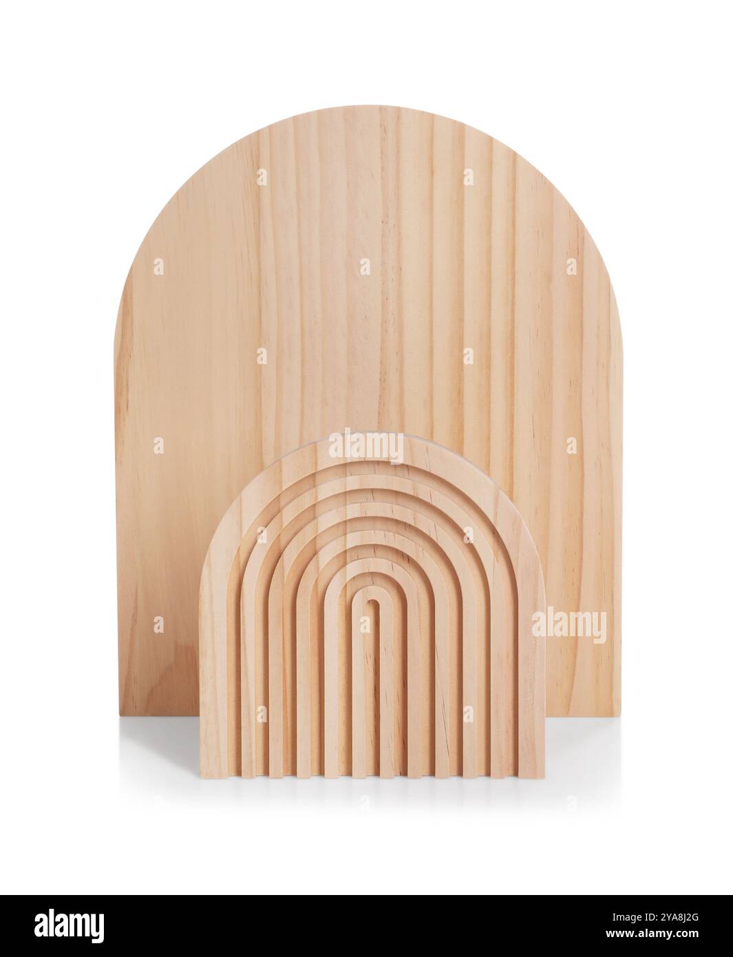 Two wooden decorative boards isolated on white Stock Photo - Alamy