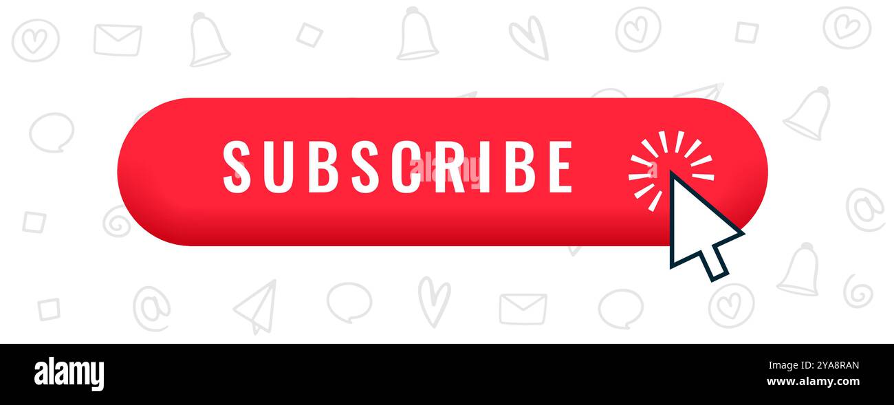 subscription bell icon for online notification vector Stock Vector ...