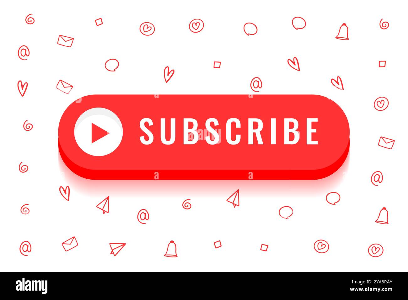 youtube subscription buttons to add more subscriber in your channel vector Stock Vector Image ...