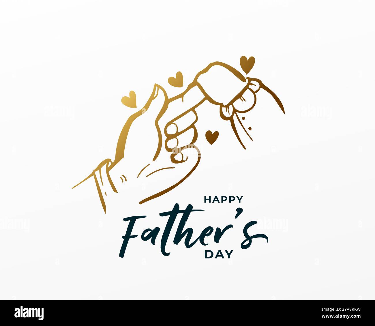 happy father's day background show love and care for dad vector Stock ...