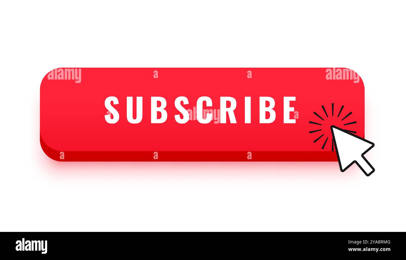 subscribe and follow me button for your youtube channel vector Stock ...