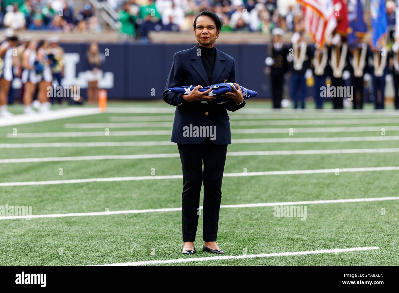Condoleezza rice at football game hi-res stock photography and images ...