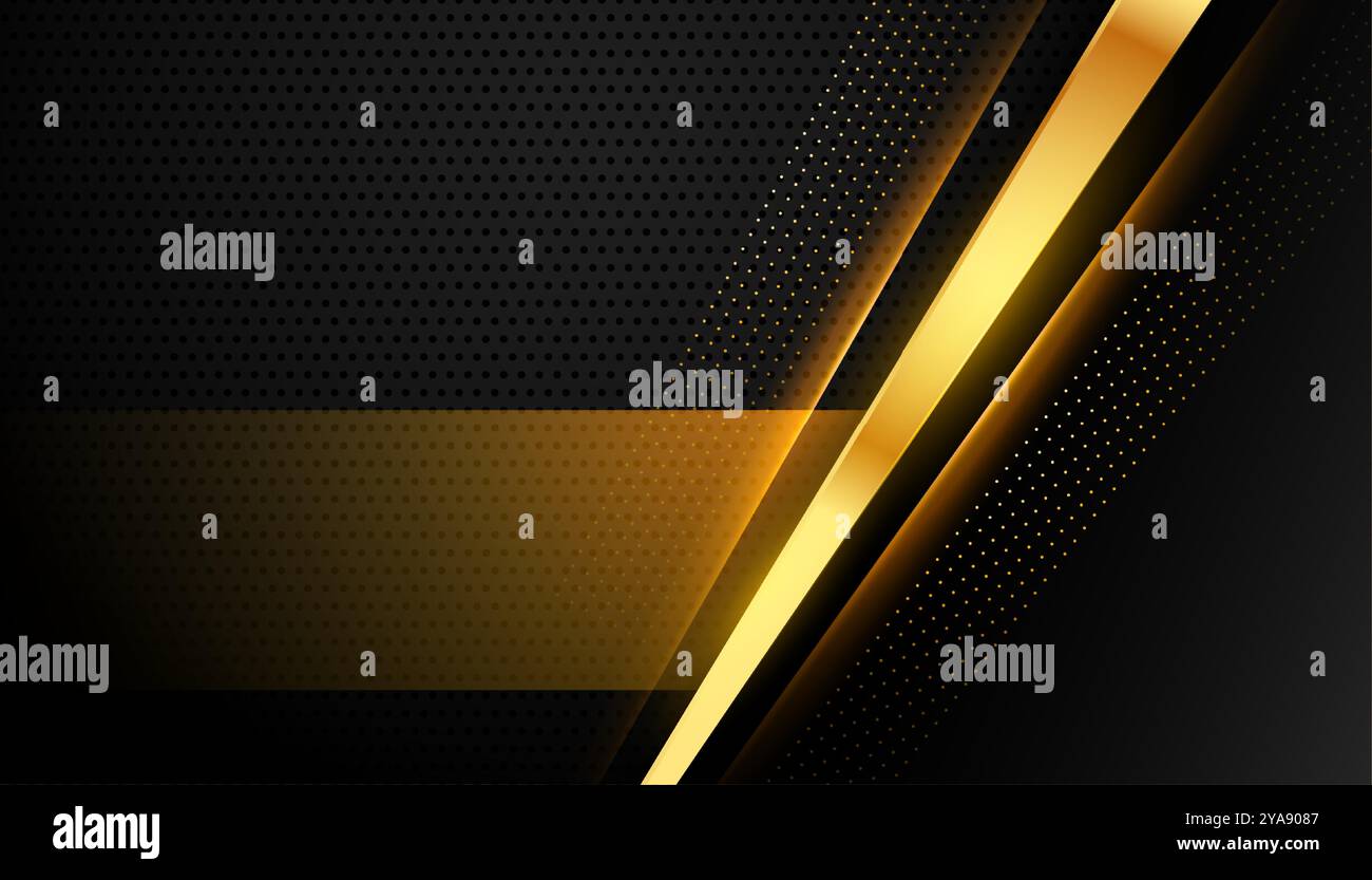 luxurious and shiny golden line abstract background with metallic touch ...