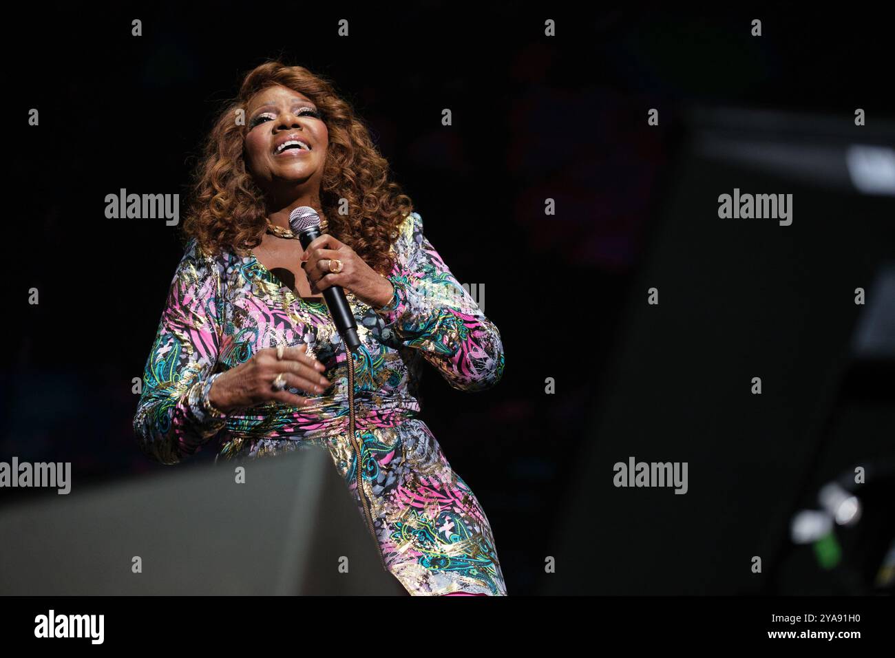 Singer Gloria Gaynor performs during the Never Can Say Goodbye tour ...