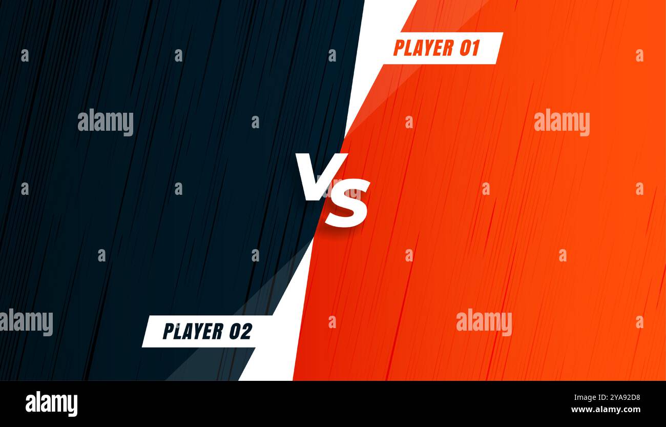 duel combat versus vs banner for team fight vector Stock Vector Image ...