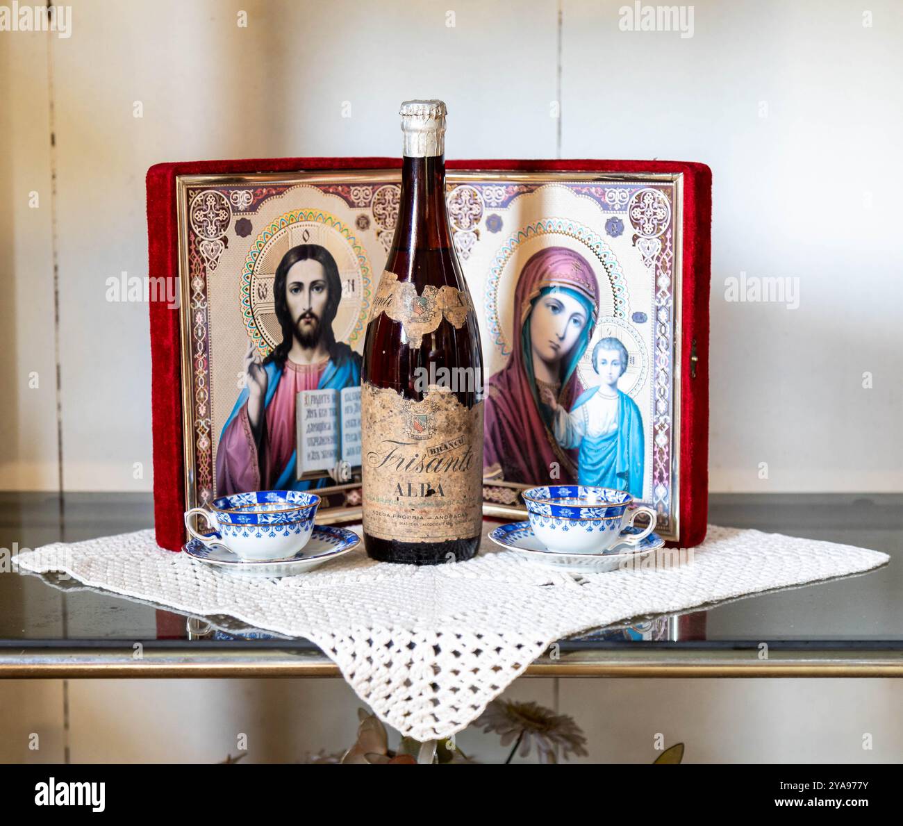 Old family heirlooms, very old Alba sparkling wine and Catholic ...