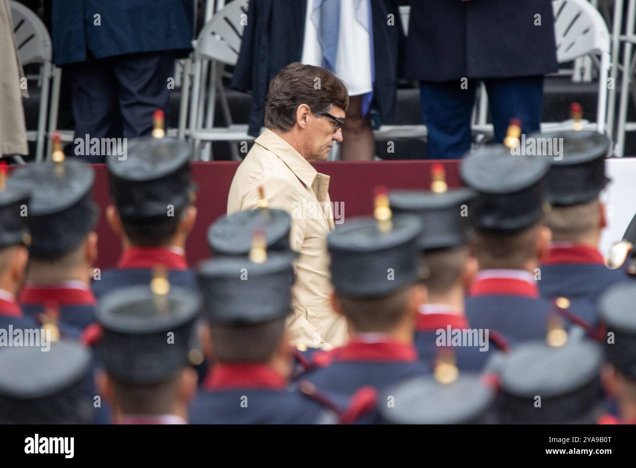 Salvador Illa, President of the Generalitat of Catalonia seen upon his ...