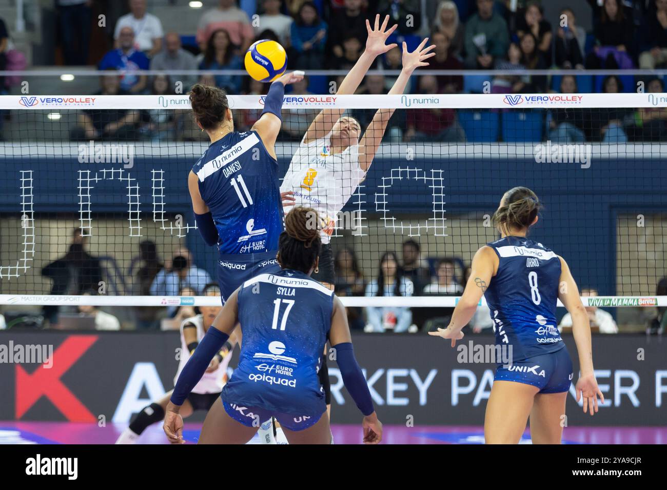Spike of Anna Danesi (Numia VeroVolley Milano) during Volley Italian ...