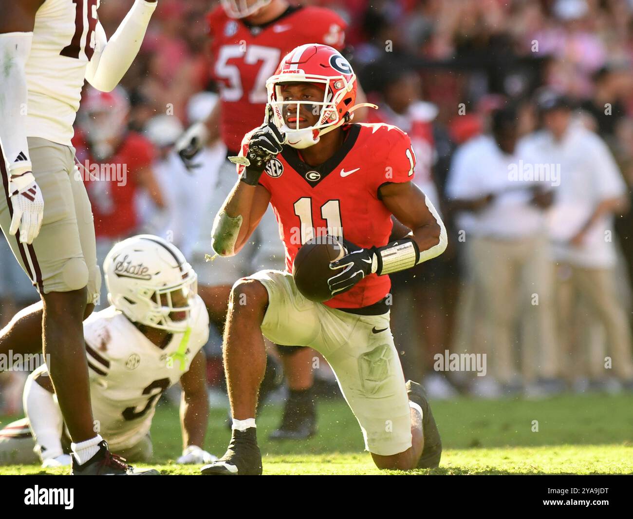 ATHENS, GA - OCTOBER 12: Georgia Bulldogs wide receiver Arian Smith (11 ...