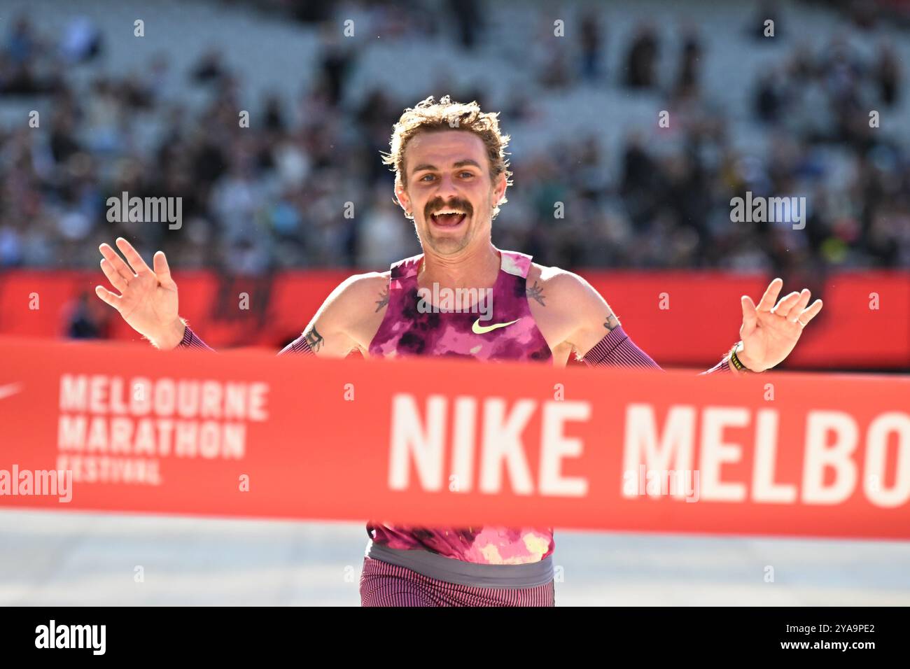 Melbourne, Australia. 13th Oct, 2024. Jack Rayner wins the mens ...