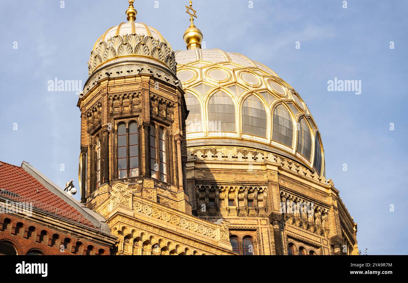 The New Synagogue on Oranienburger Straße in Berlin is a mid-19th ...