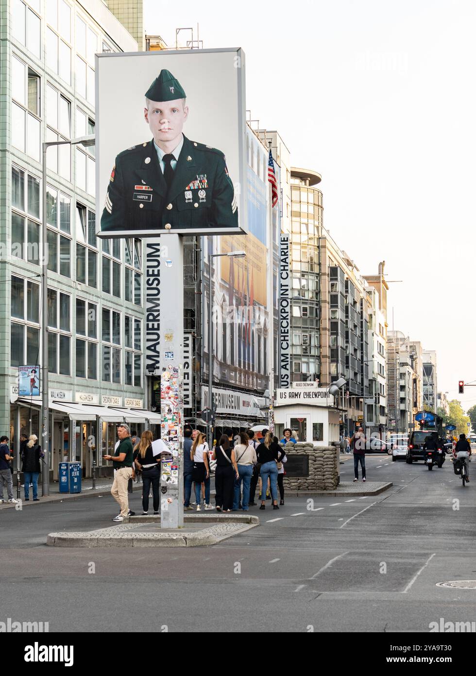 Checkpoint Charlie was the best-known Berlin Wall crossing point ...