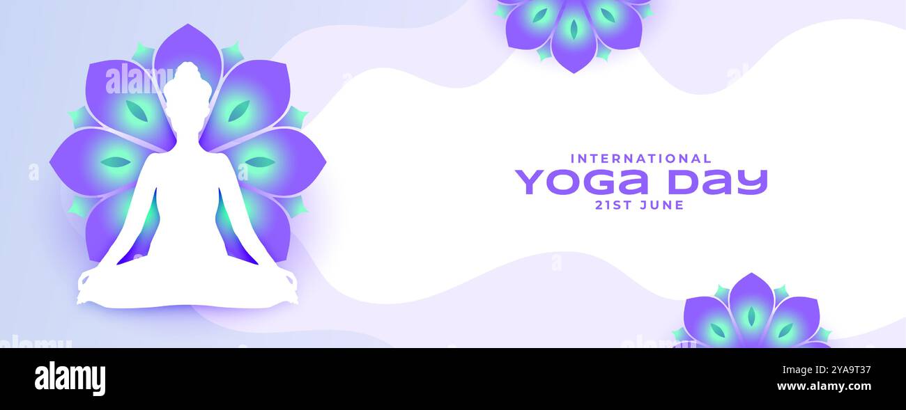 decorative 21st june international yoga day poster for inner peace ...