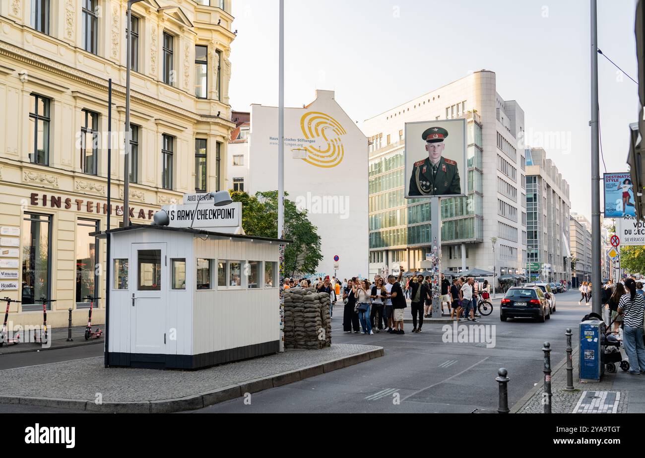 Checkpoint Charlie was the best-known Berlin Wall crossing point ...