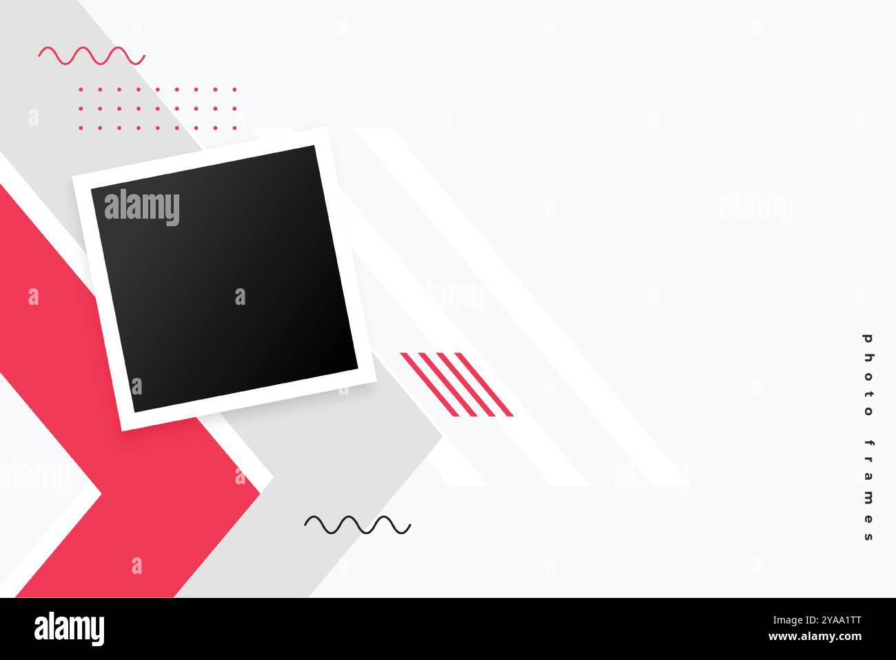 stylish gallery border template to make your collage modern vector ...