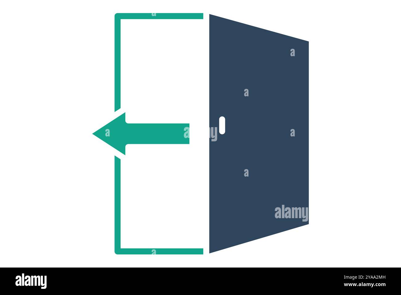 Exit icon. solid icon style. open door with arrow. icon related to ...