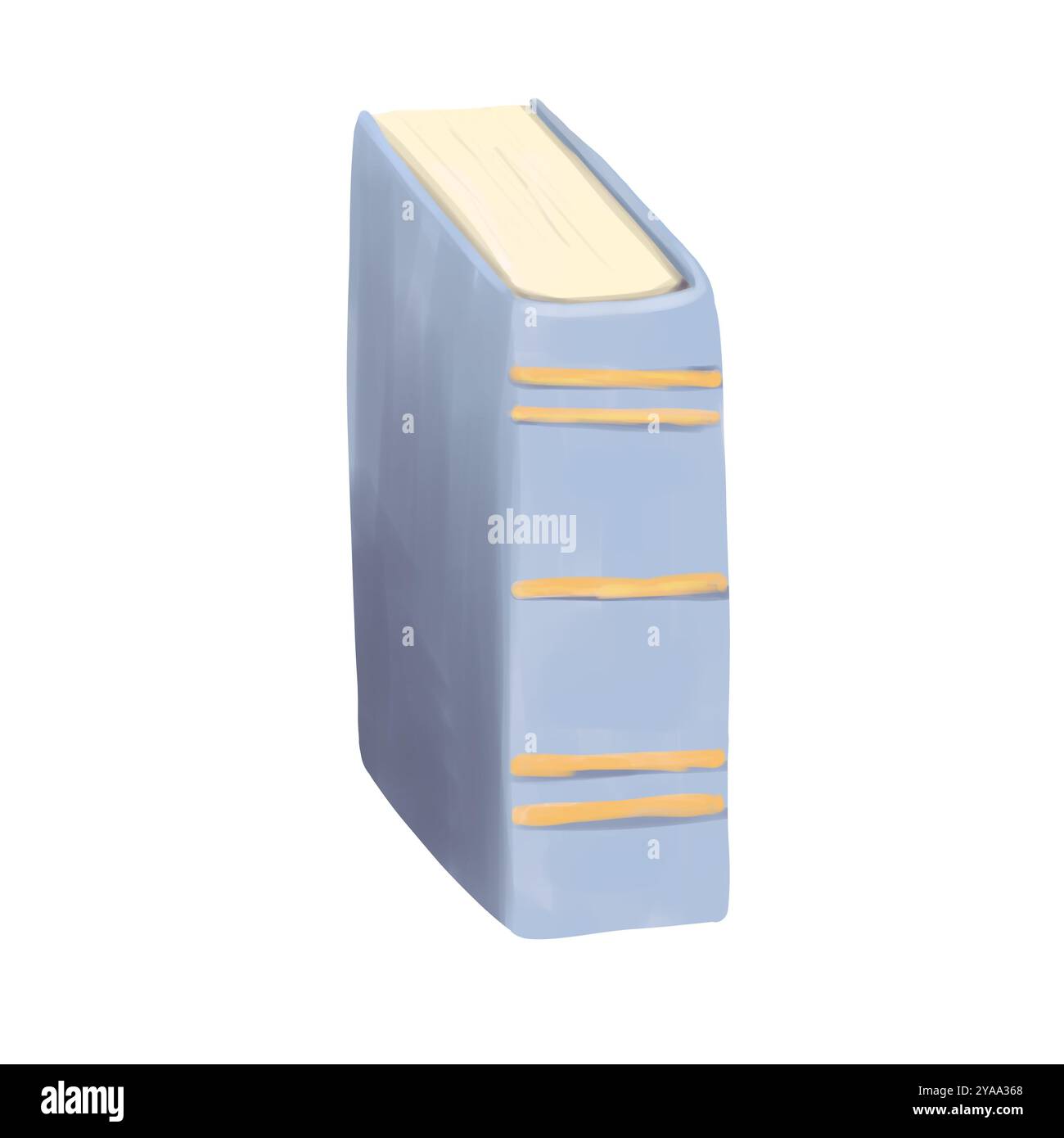 Book in light purple hard cover in pictorial style, element from the ...