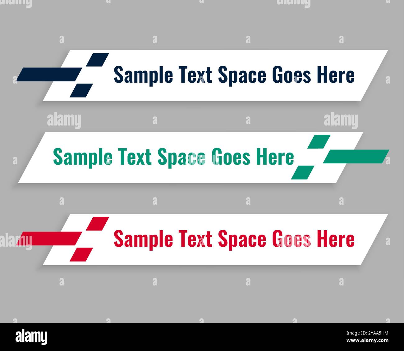 set of modern lower third title stripe template for media broadcast ...