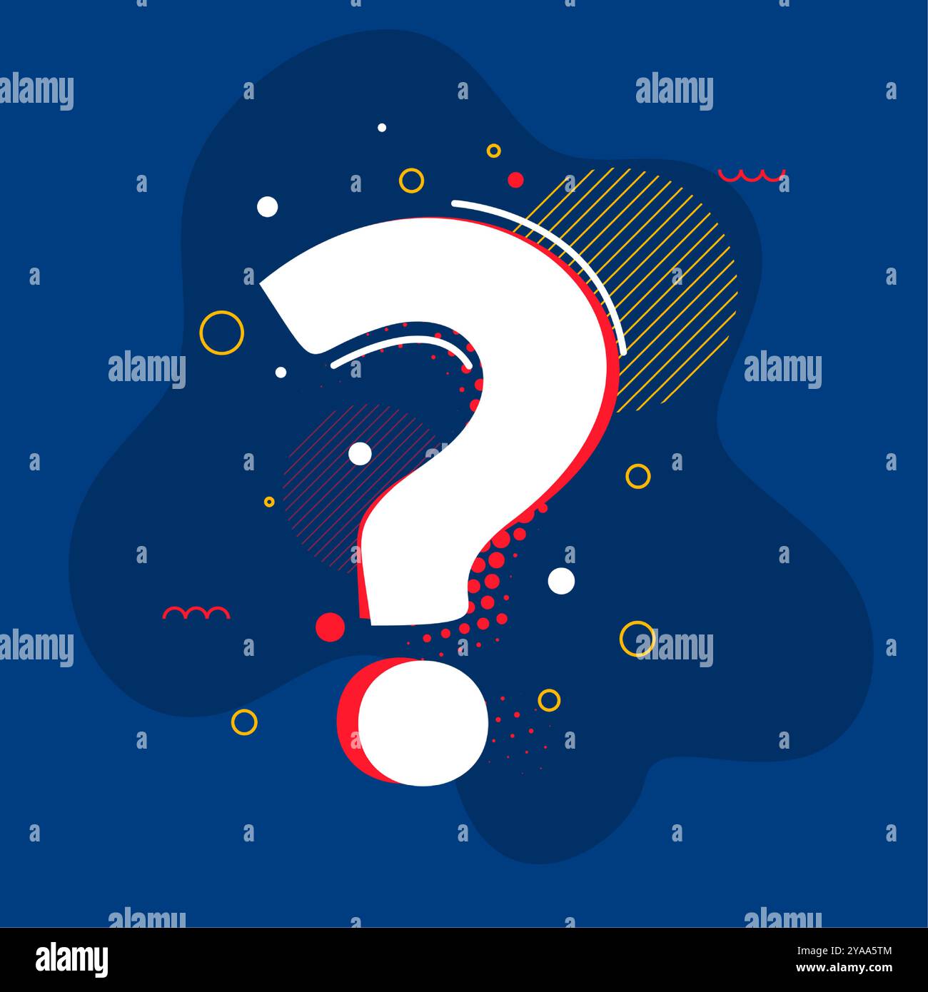 stylish faq symbol fluid background think and ask doubt vector Stock ...