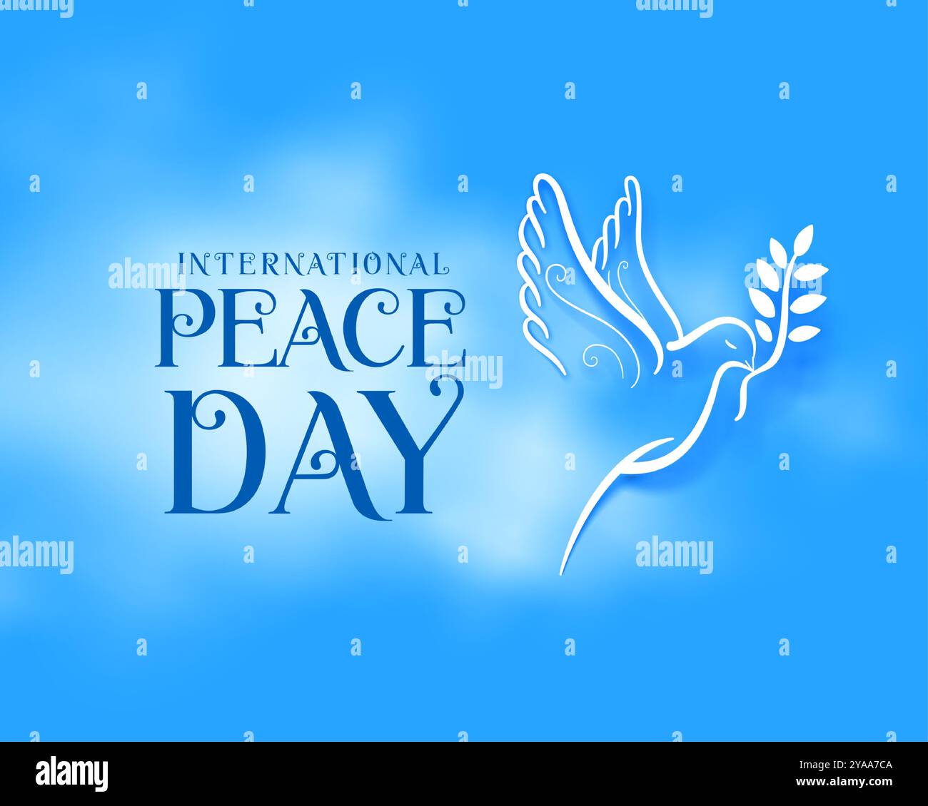Beautiful peaceful day Stock Vector Images - Alamy