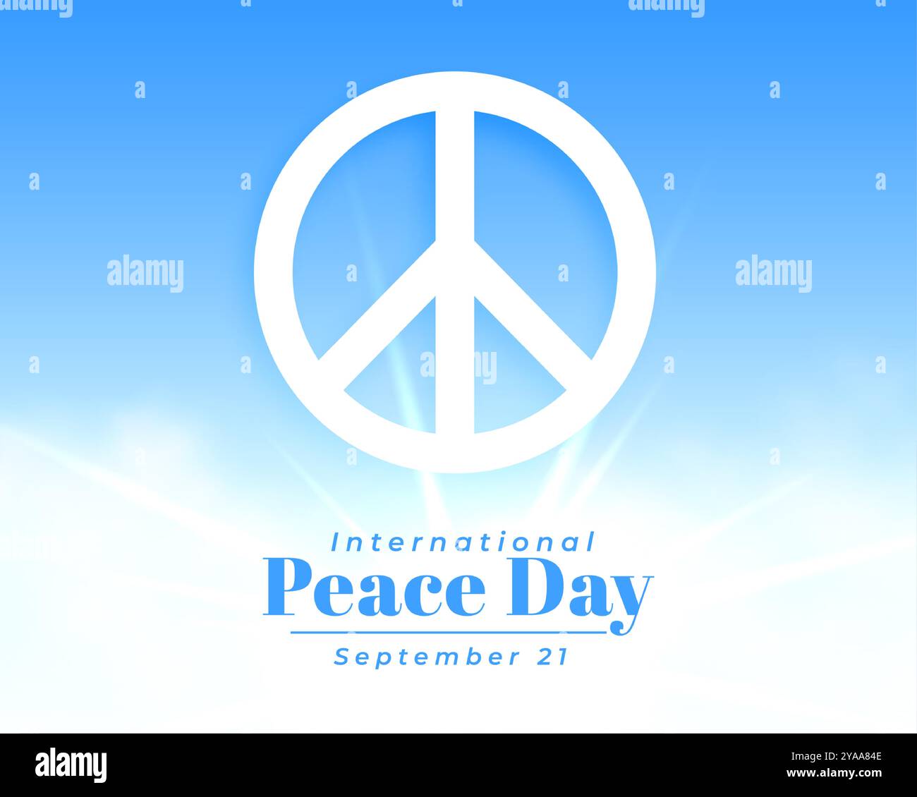 21st september world peace day message poster a symbol of humanity ...