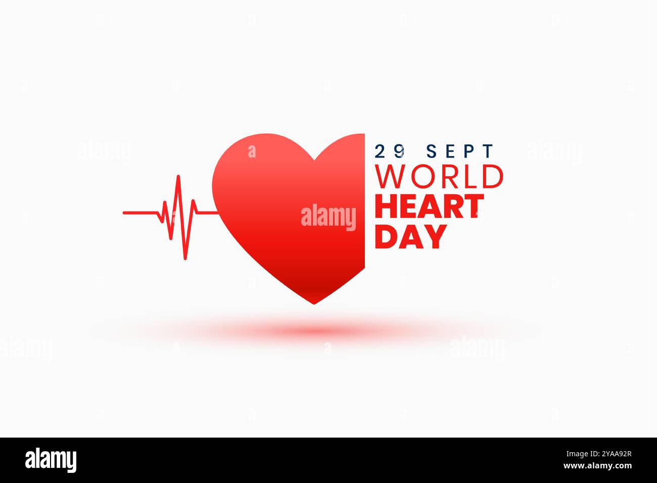 stylish 29th sept world heart day medical poster for global awareness ...