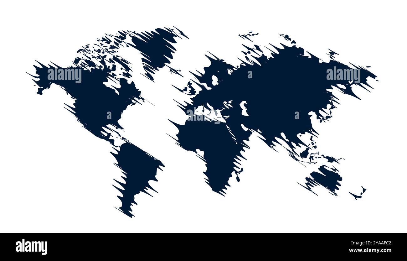 abstract global map isolated on white background Stock Vector Image ...