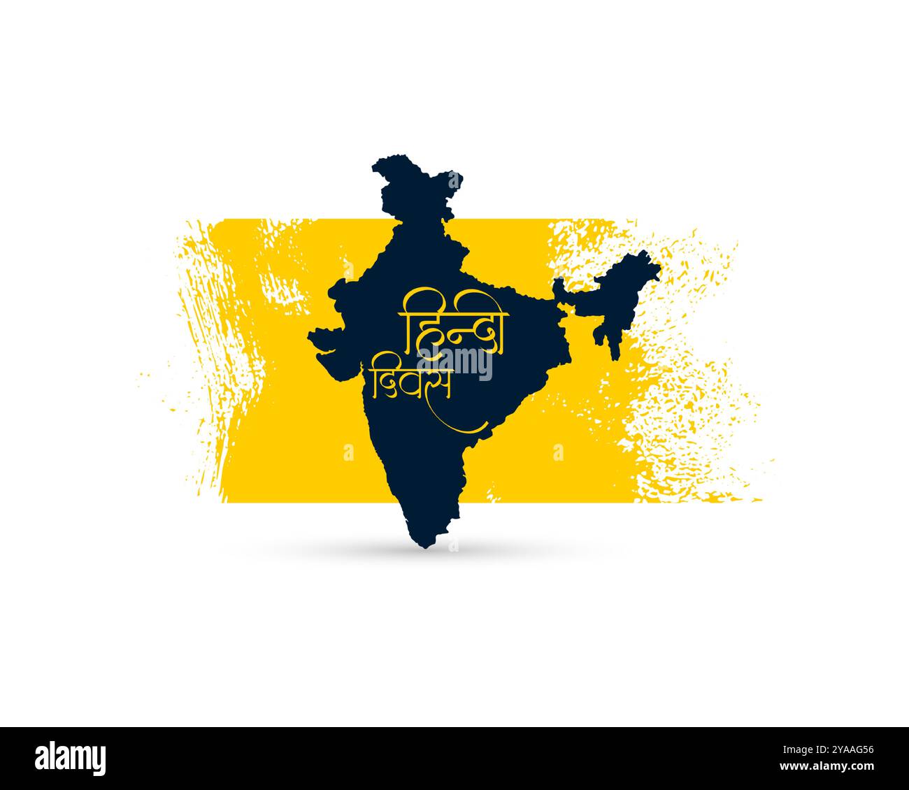 map of india with hindi diwas text vector Stock Vector Image & Art - Alamy