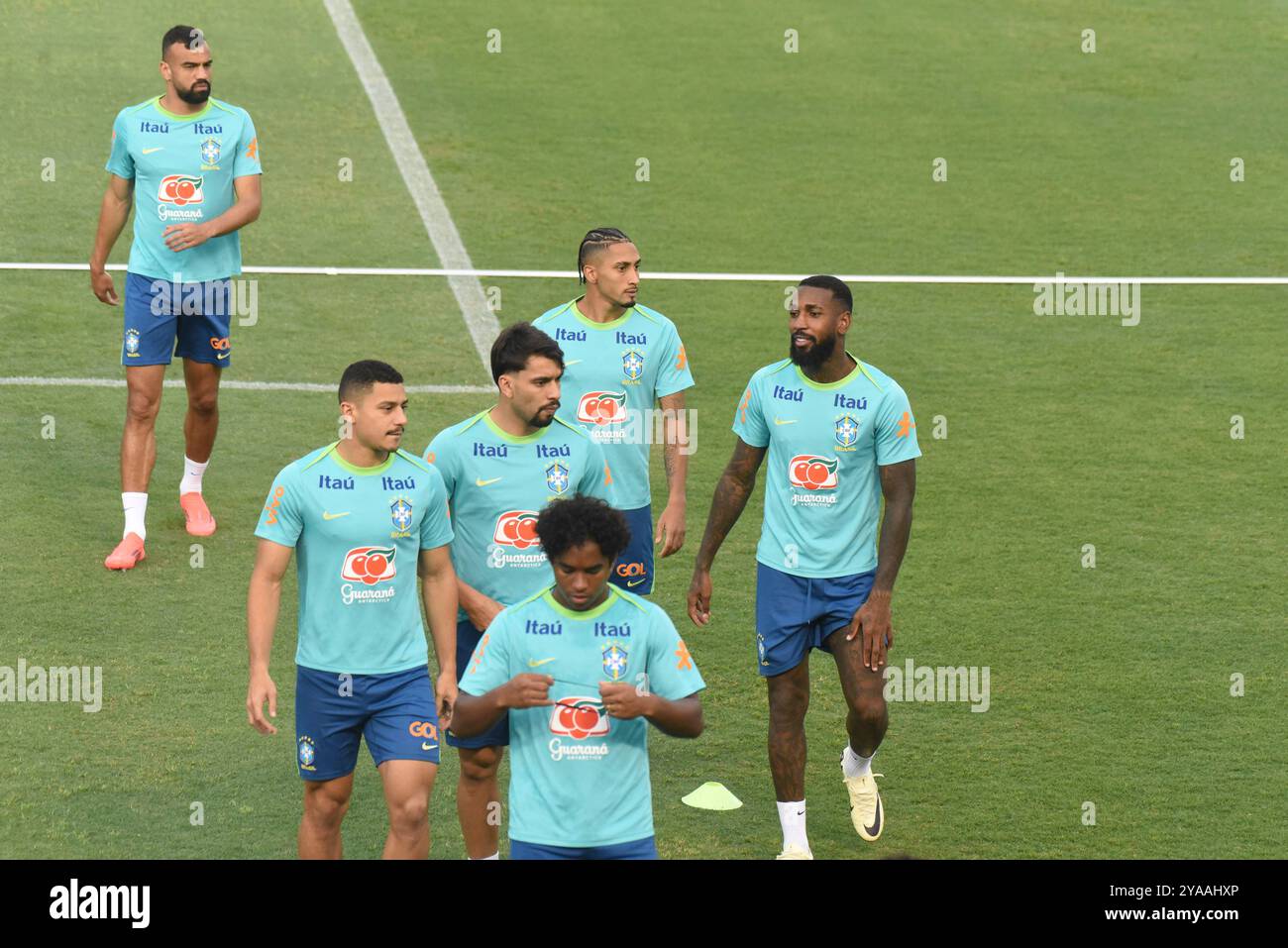 The Brazilian team held its first training session on Brasiliense soil ...