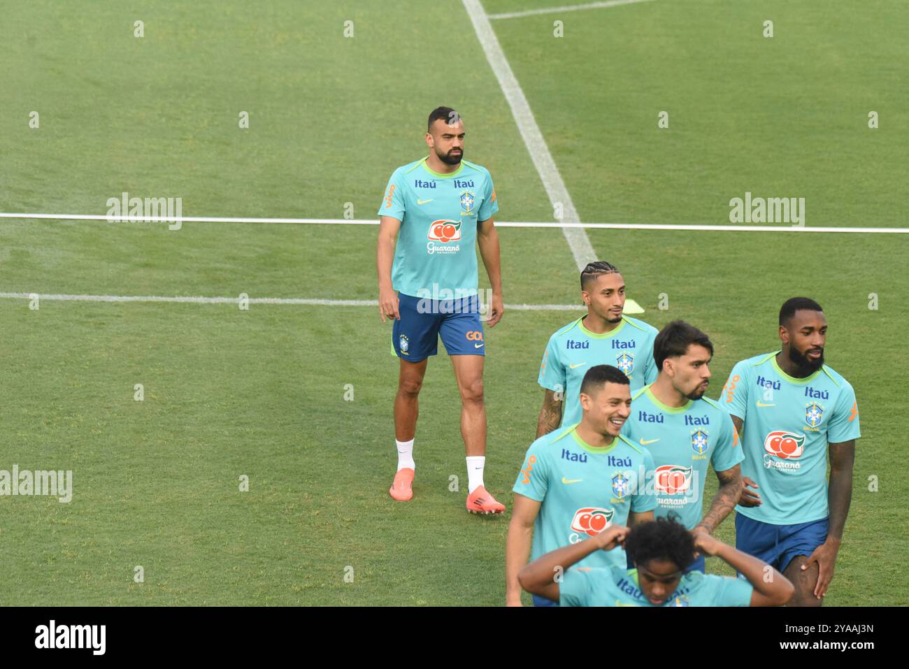 The Brazilian team held its first training session on Brasiliense soil ...