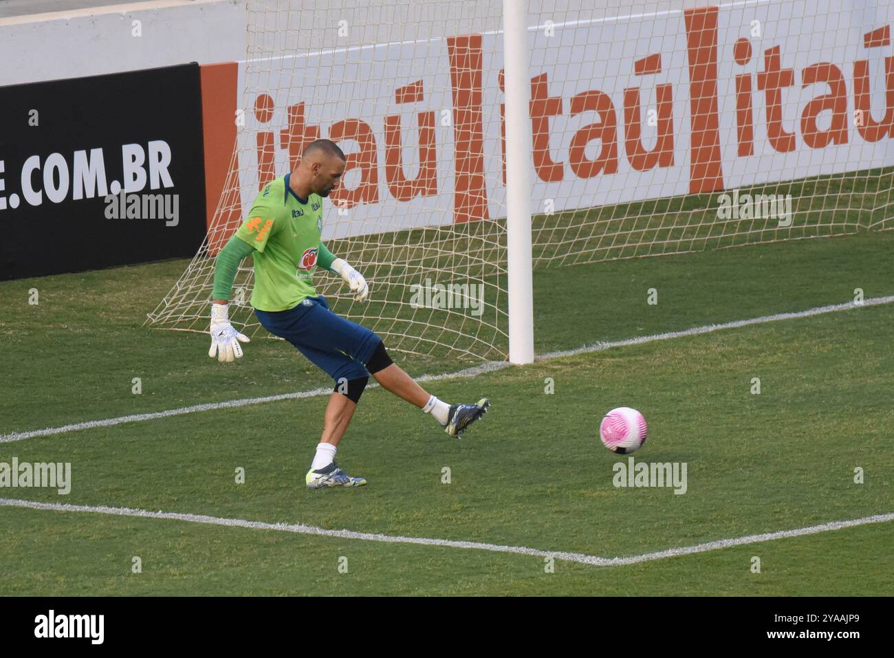 The Brazilian team held its first training session on Brasiliense soil ...