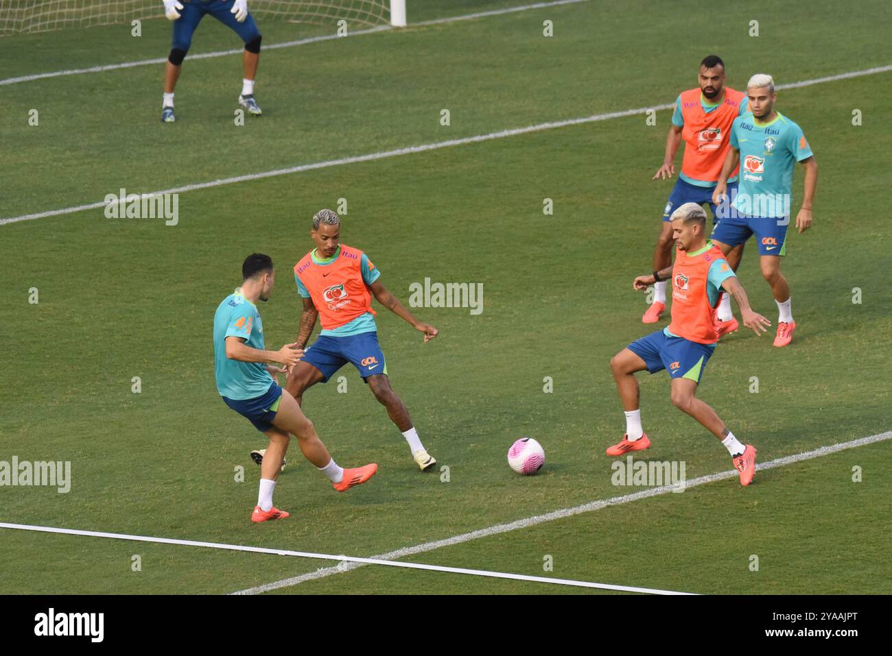 The Brazilian team held its first training session on Brasiliense soil ...