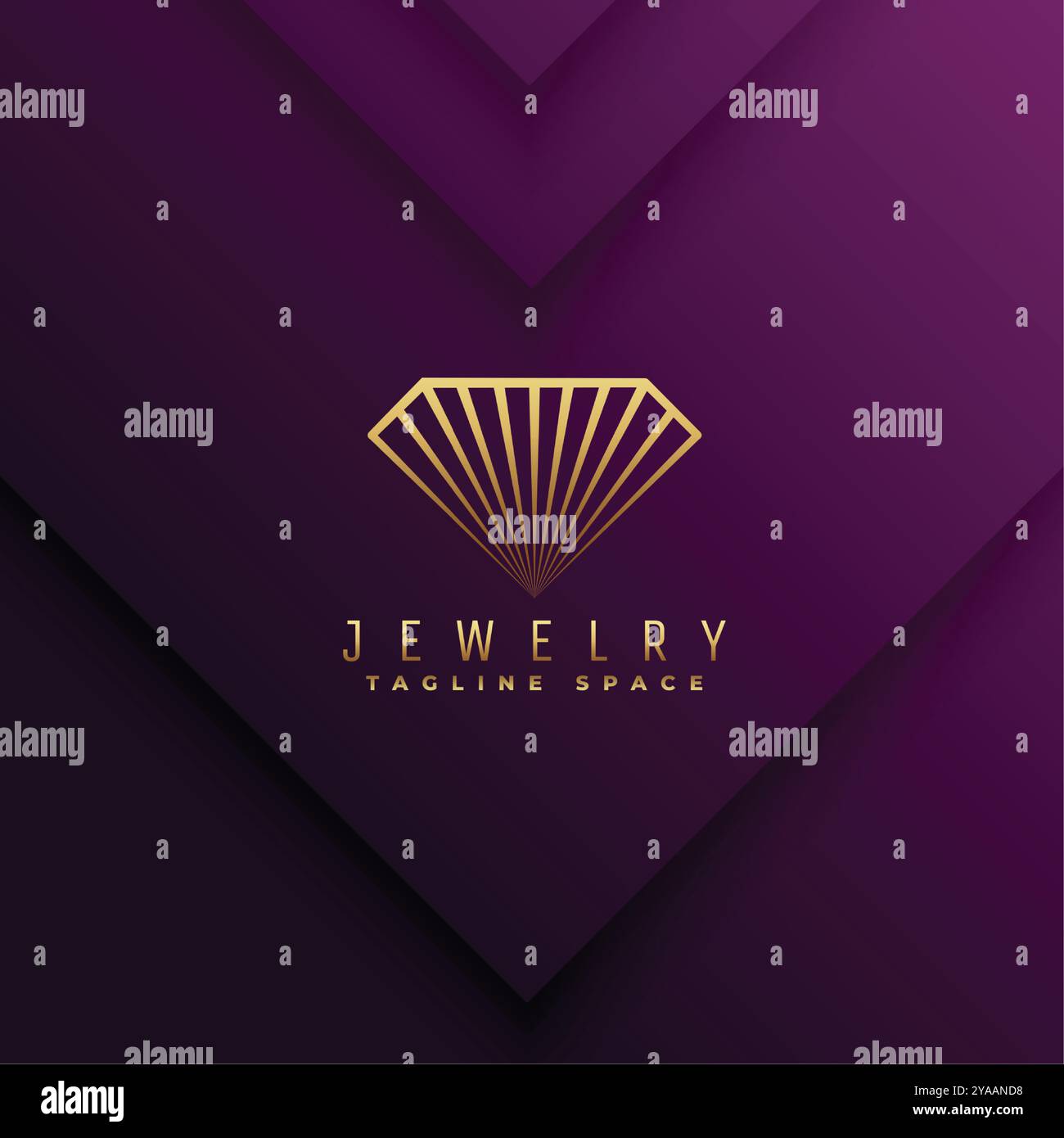 premium jewelry gemstone template with diamond logo design Stock Vector ...