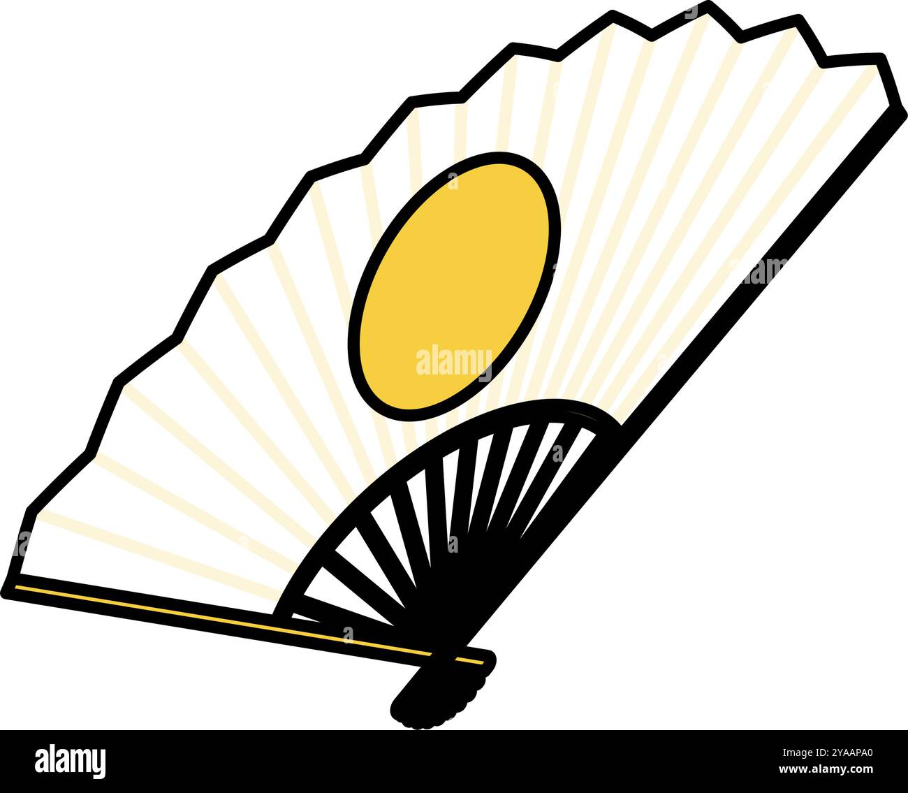 Fan of the rising sun, isometric line drawing icon, Vector Illustration ...